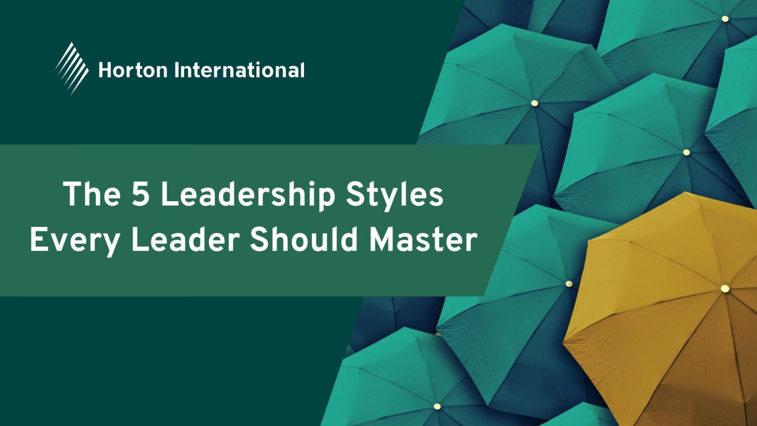 The 5 Leadership Styles hat Every Leader Should Master